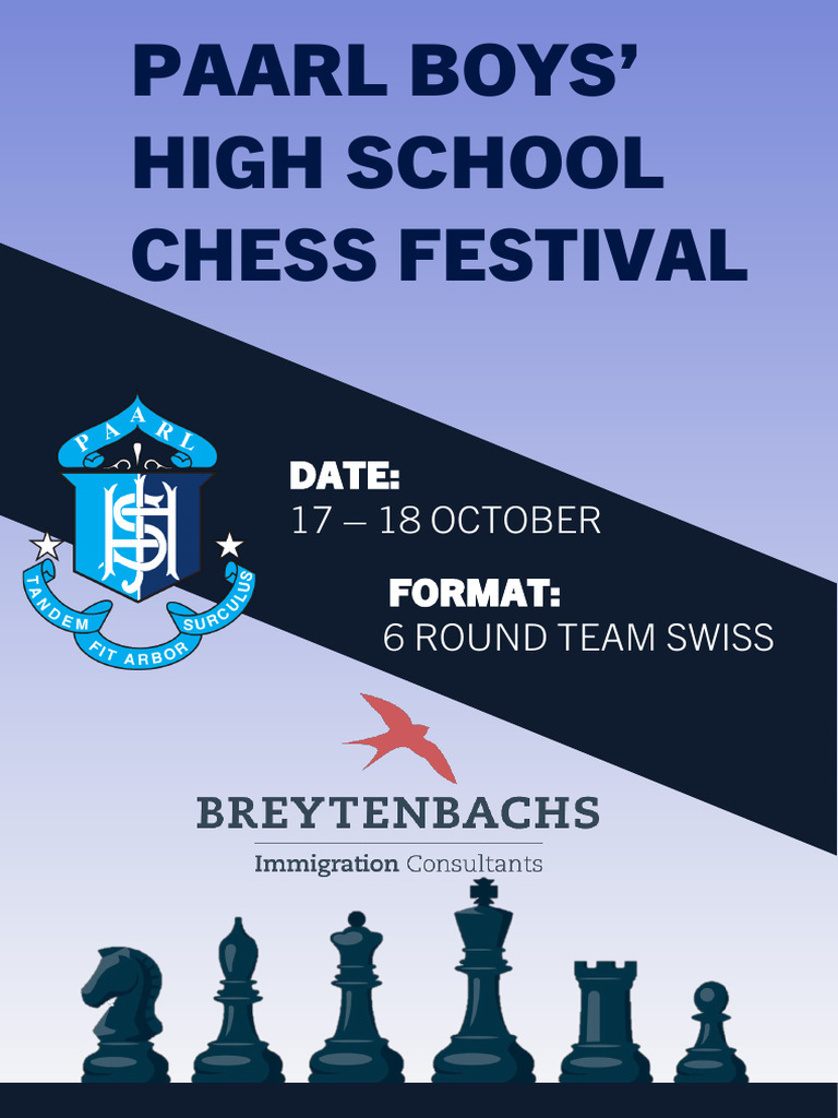 Pbhs Chess Festival Brochure 2025 | PDF | Chess | Sports Competitions