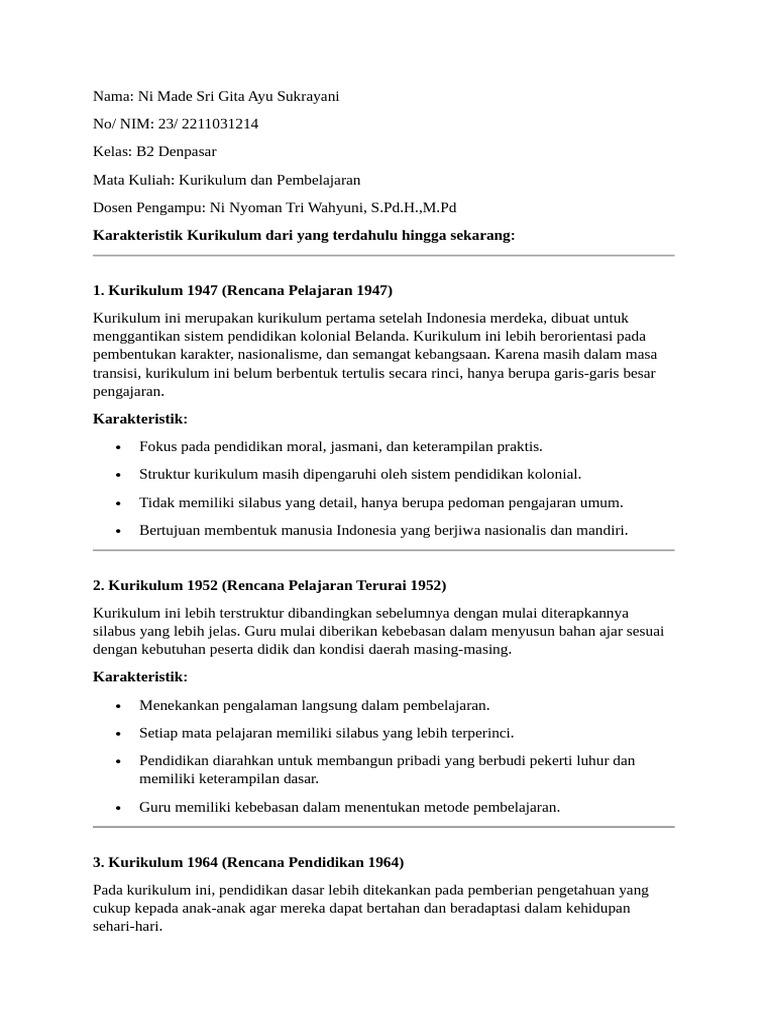 23 - Ni Made Sri Gita Ayu Sukrayani - B2 Denpasar - Kurikulum Dan ...