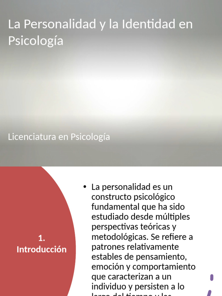 Clase 21-06-2025 Presentación Personalidad e Identidad Psicología | PDF ...
