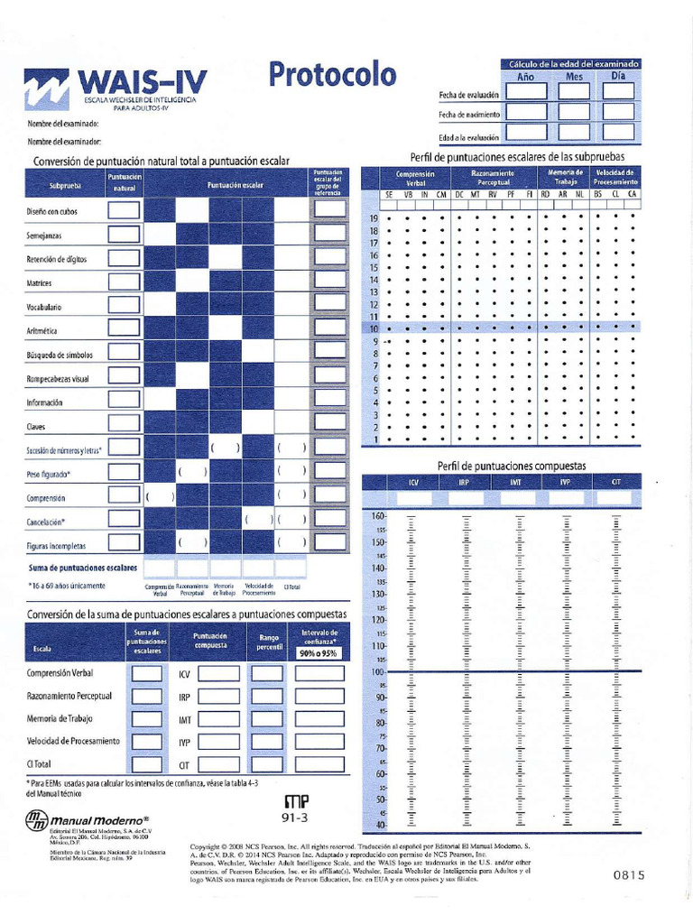 Wais Iv | PDF