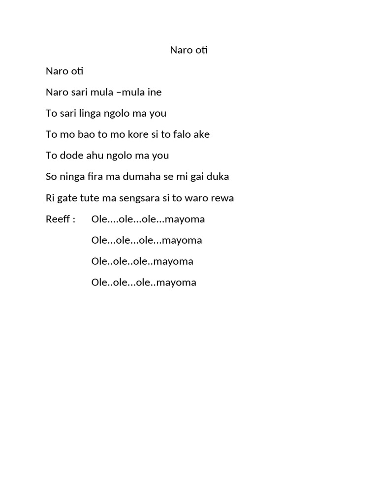 Naro Oti | PDF