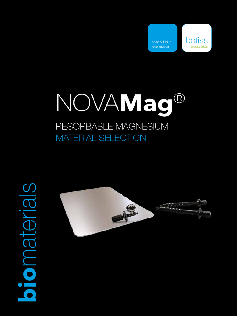 NOVAMag®: Advanced Magnesium Biomaterials | PDF | Osteoblast | Dental ...
