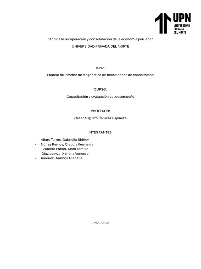 Formato de Informe DNC | PDF | Evaluación