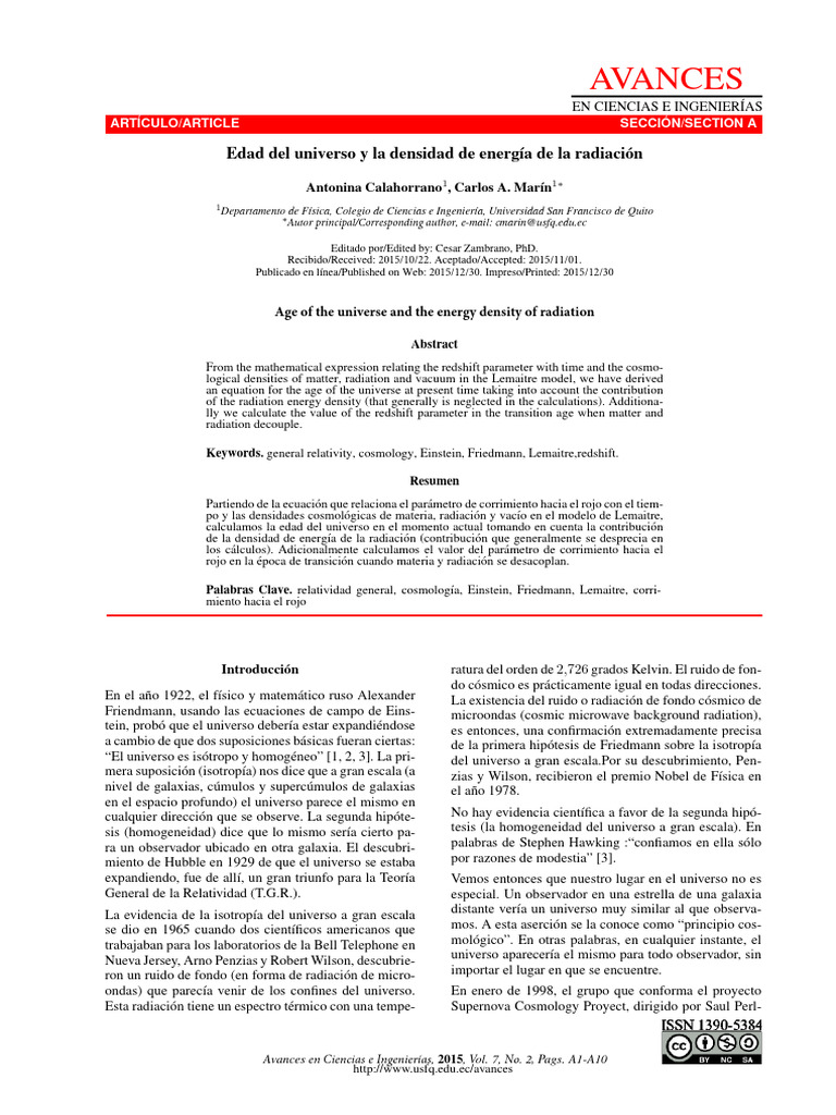 Edad del universo y energía de radiación | PDF | Universo | Galaxia