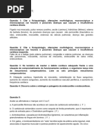 QUESTIONÁRIO Prova 1 e 2 Pato - GABARITO | PDF | Choque (circulatório) | Vírus