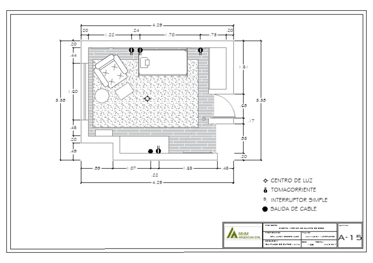 PLANO ARQ. CUARTO Bebé ESQUEMA ILUMINACION | PDF