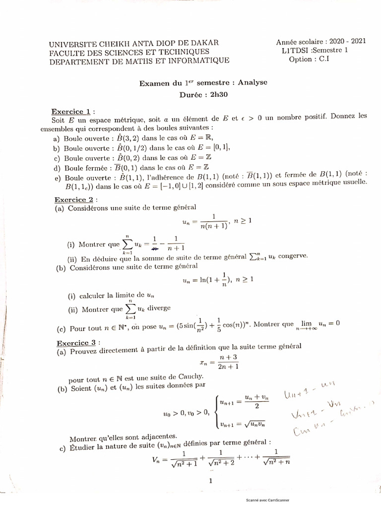 Examen - Maths Cryptographie TDSI | PDF