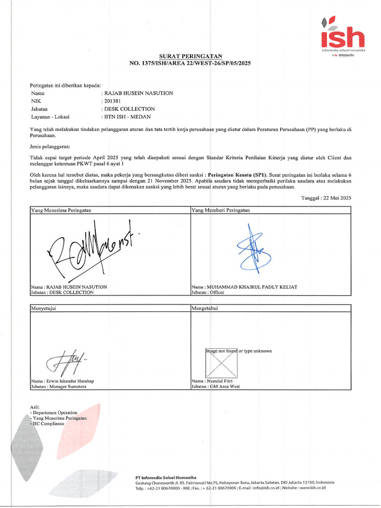 SP 1 Rajab Husein Nasution PDF | PDF