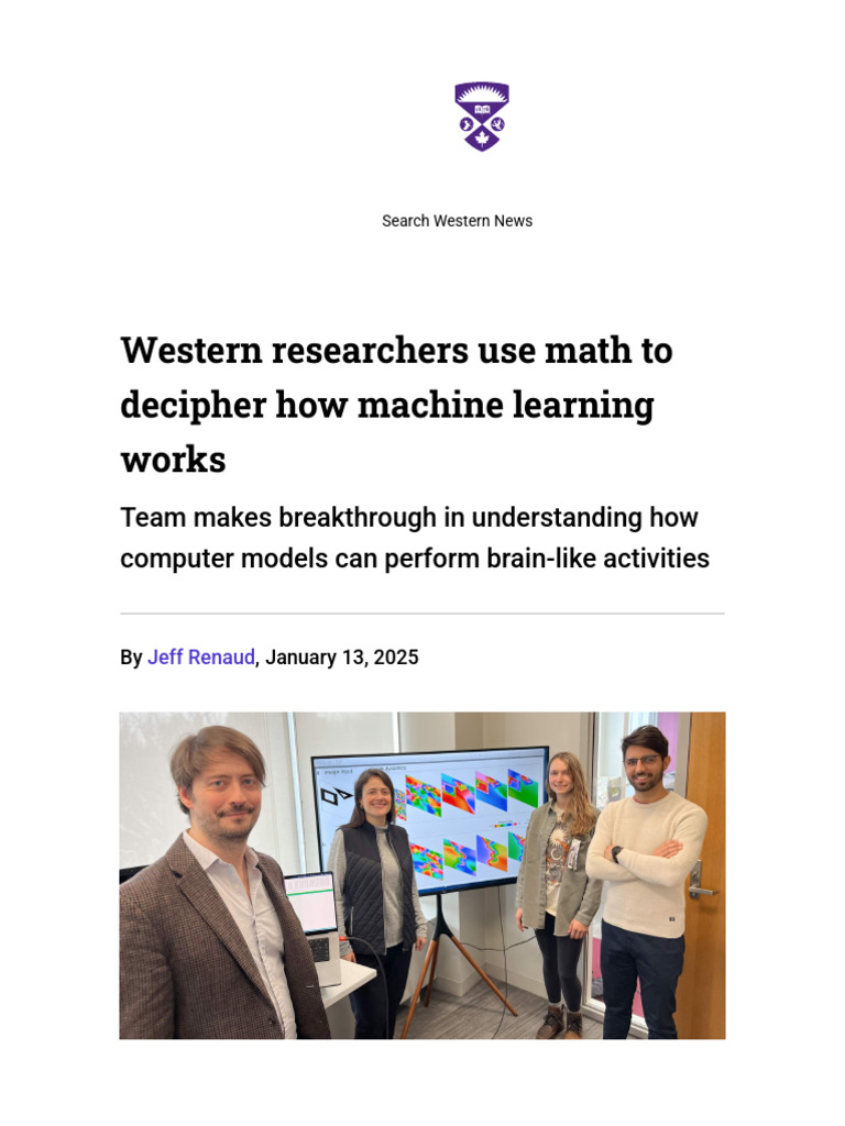 Math Breakthrough in Neural Networks | PDF | Machine Learning ...