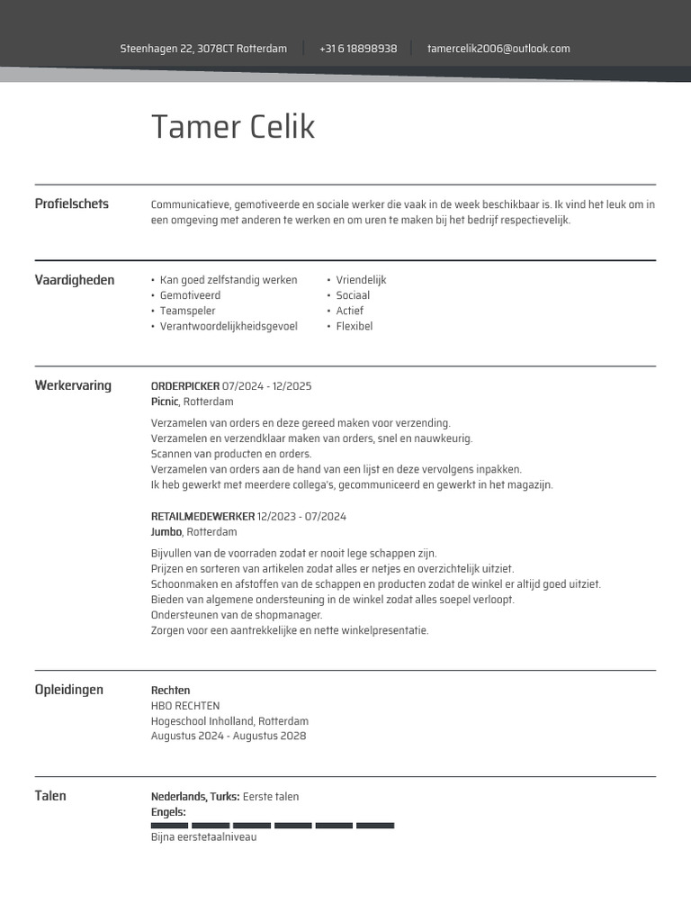 Tamer Celik CV | PDF