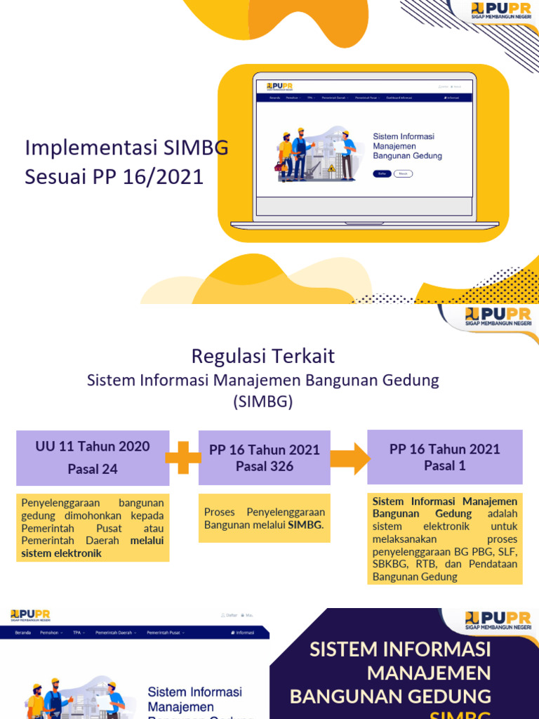 Implementasi SIMBG Sesuai PP 16/2021 | PDF