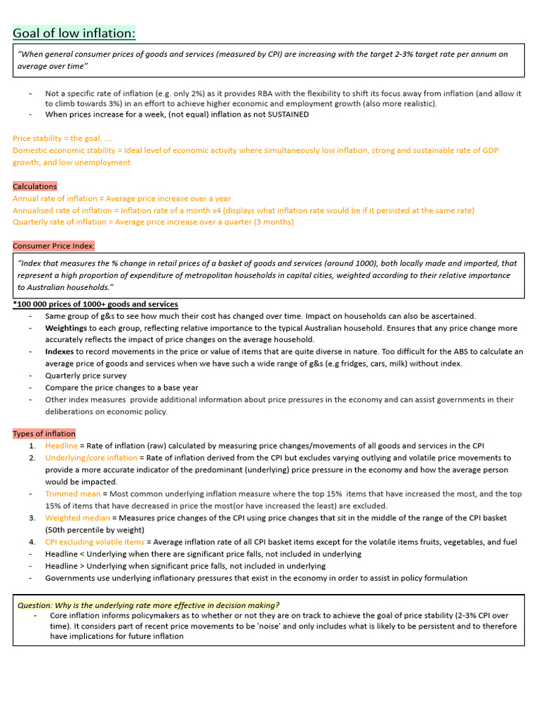 Understanding Inflation and Its Impacts | PDF | Cost Of Living | Inflation