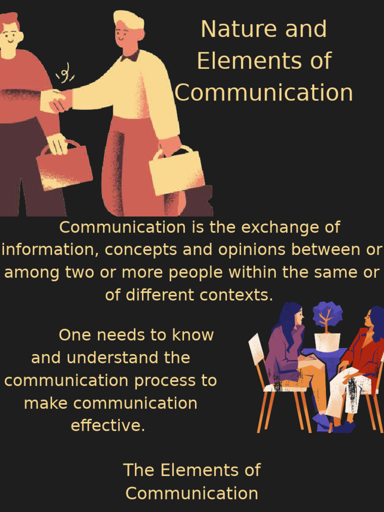 Elements and Functions of Communication | PDF | Communication ...