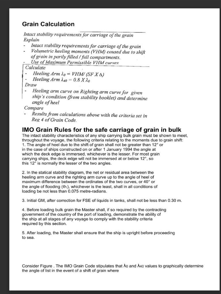 Grain Stability Numerical | PDF