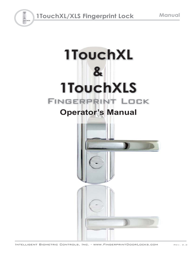 1TouchXL - Manual - v3.0 Fingerprint Lock | PDF | Microsoft Excel ...