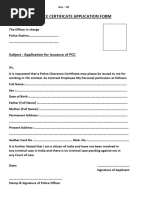 Police Verification Form PDF 1 | PDF