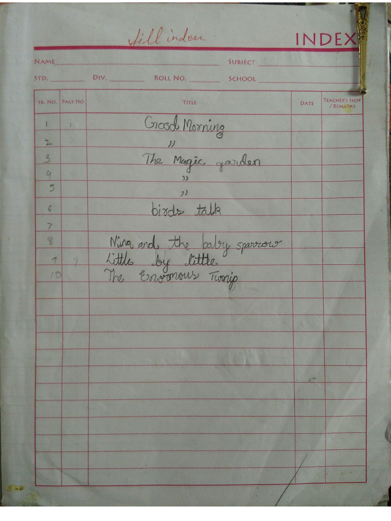 English CW Copy Class III - Aishwarya | PDF