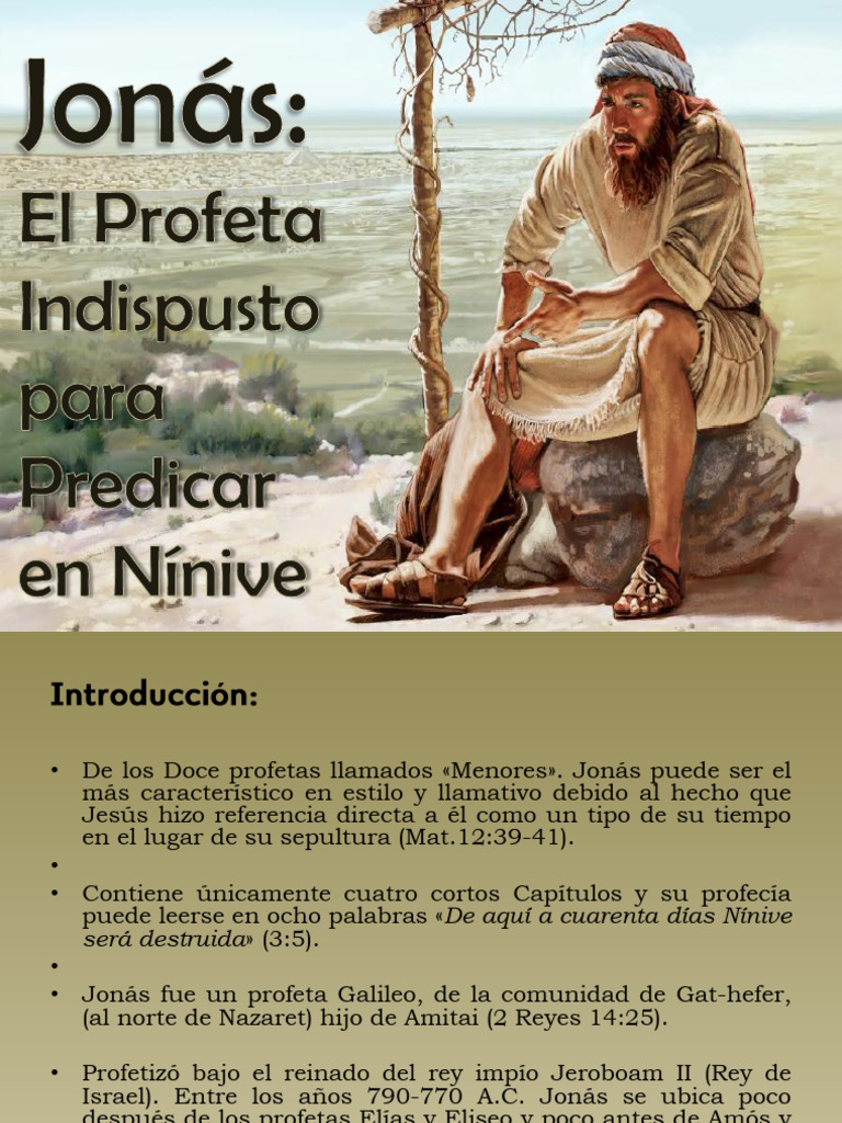 La historia del profeta Jonás y Nínive | PDF | Jonás | Creencia ...