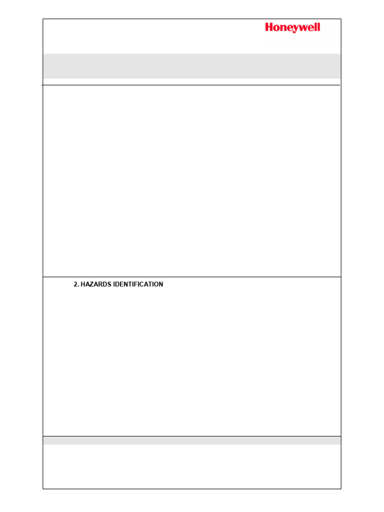 MSDS Acetone Fluka Honeywell | PDF | Occupational Safety And Health ...
