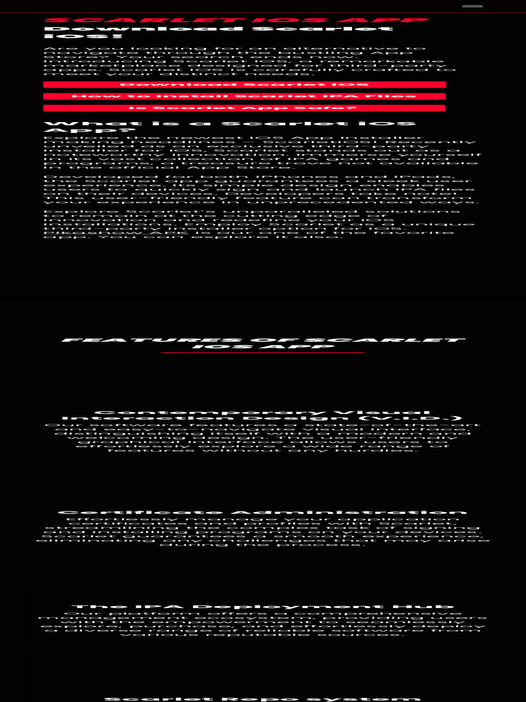 Scarlet IOS | PDF