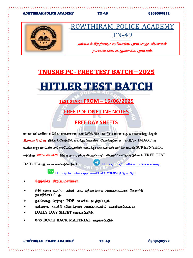 Hitler Test - 1 Question | PDF