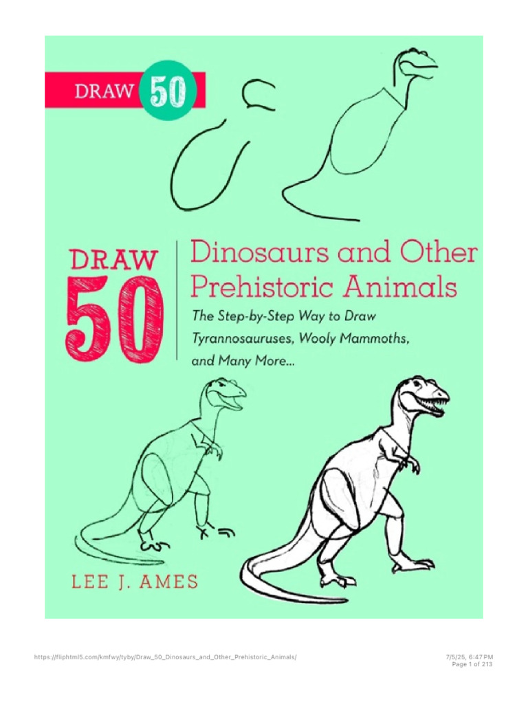 Draw 50 Dinosaurs and Other Prehistoric Animals - Flipbook by PUSAT ...