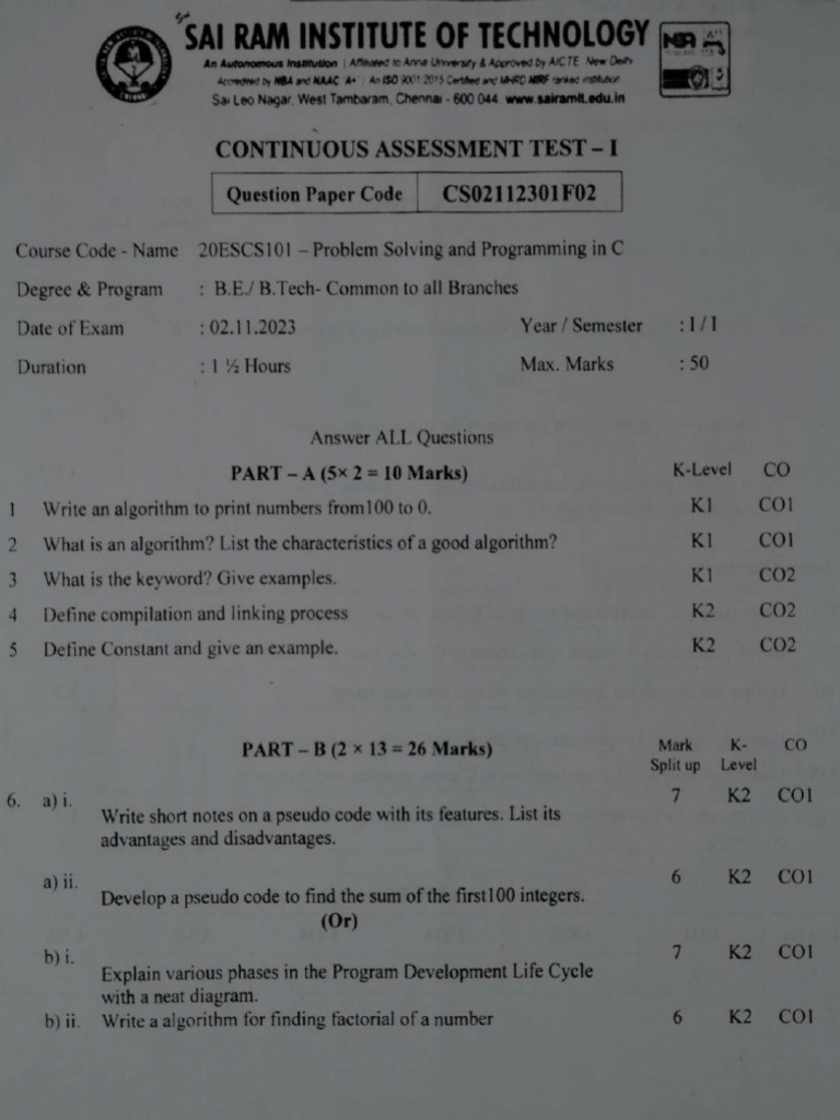 Cat Question Paper | PDF