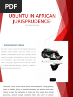 Ubuntu's Transformative Role in Law | PDF | Lease | Justice