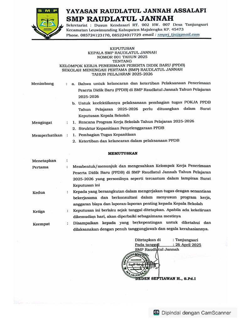 Sk. PPDB 2025-2026 | PDF