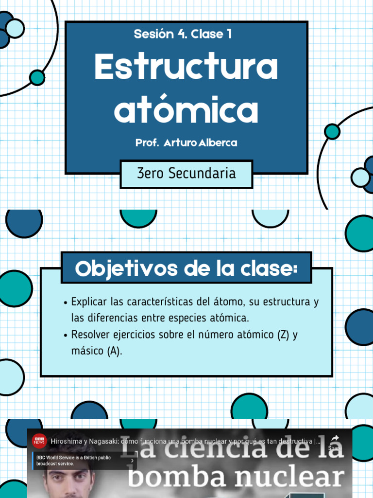 Estructura Atómica: Protones, Neutrones y Electrones | PDF | Átomos ...