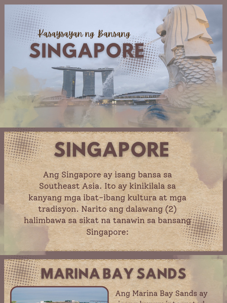 Kasaysayan NG Bansang Singapore | PDF