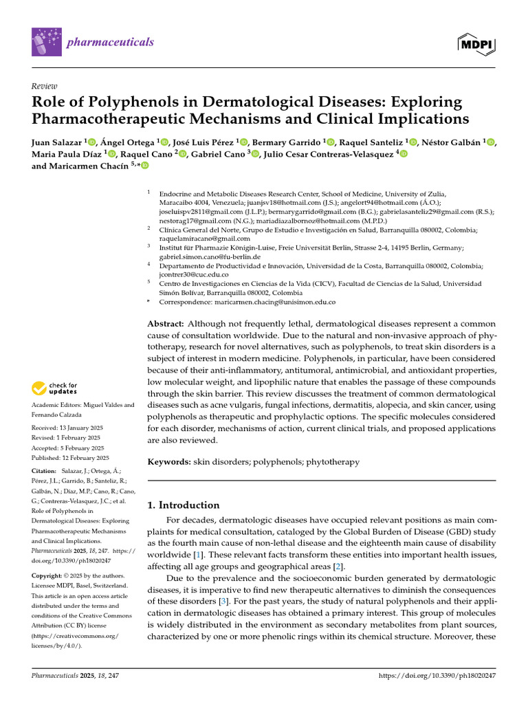 Pharmaceuticals 18 00247 | PDF | Polyphenol | Nf κb
