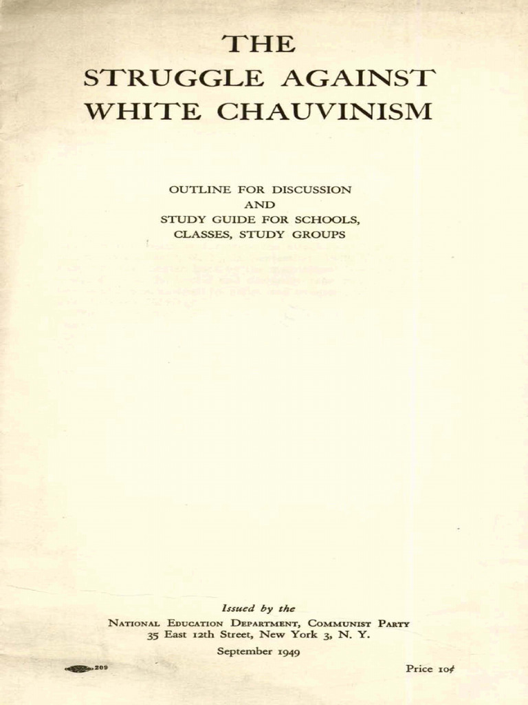 Combatting White Chauvinism | PDF