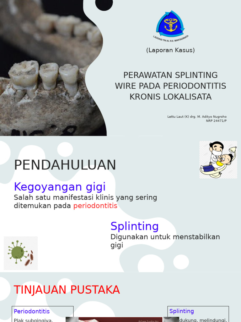 Drg. Adit, Splinting | PDF