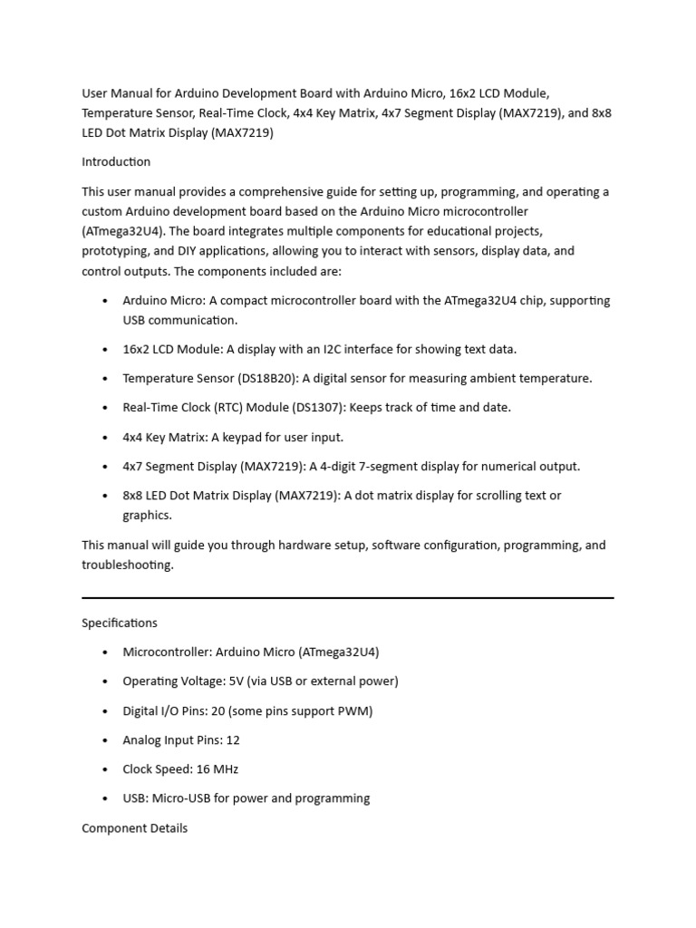Se-stem-kit-Arduino-01 User Manual For Sedna Development Board | PDF ...