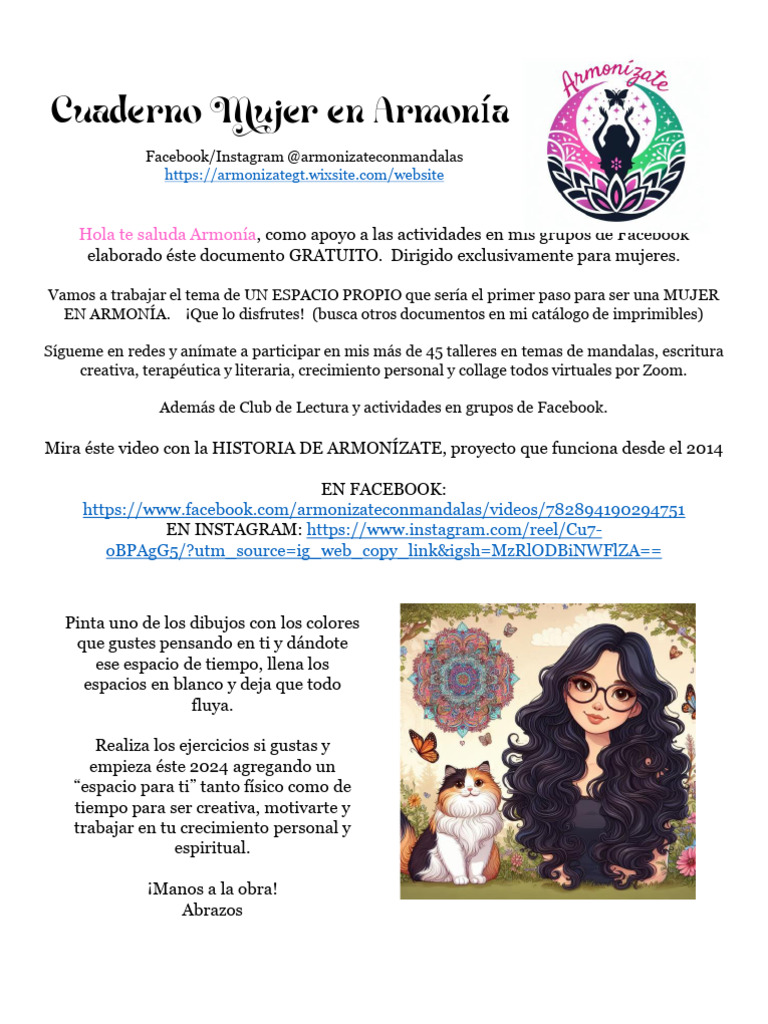 Cuaderno Mujer en Armon A | PDF | Las emociones | Empatía