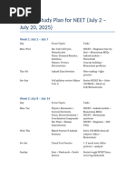 NEET PG Study Plan Marrow | PDF