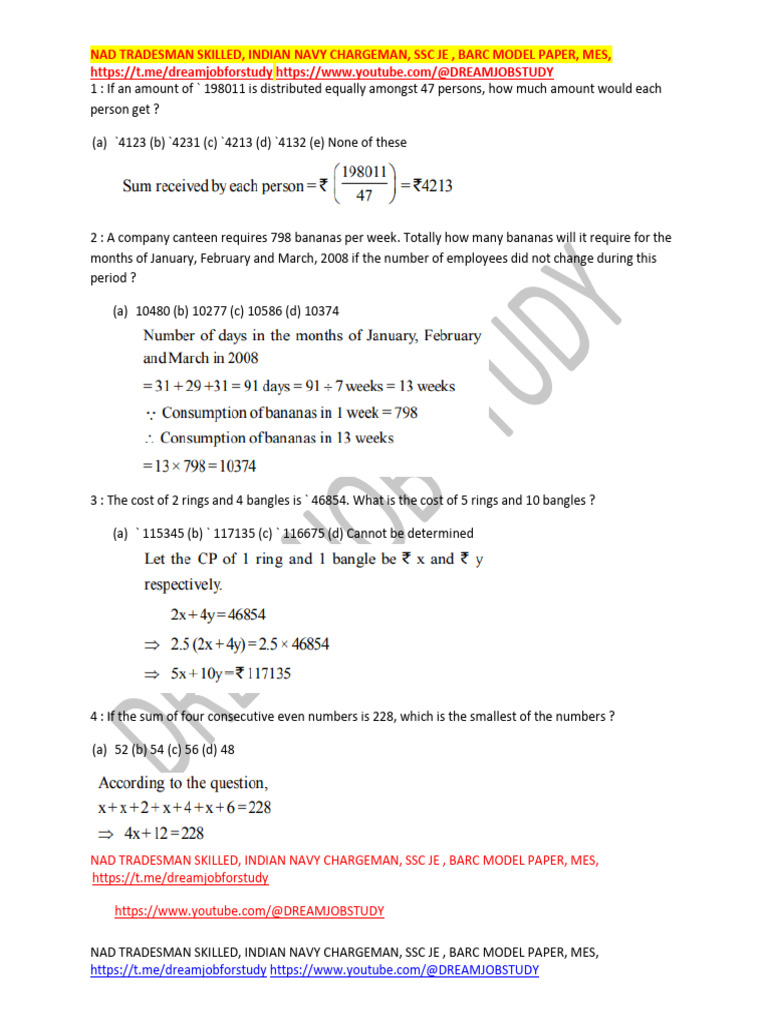 Indian Navy Chargeman Exam Resources | PDF