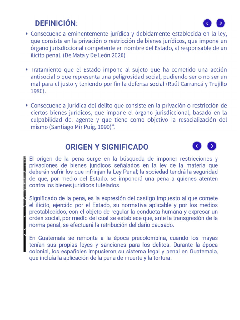 Dercho Penal LA PENA | PDF