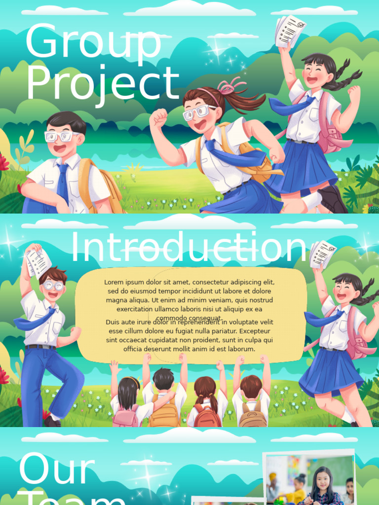 Green Illustration Group Project Presentation | PDF