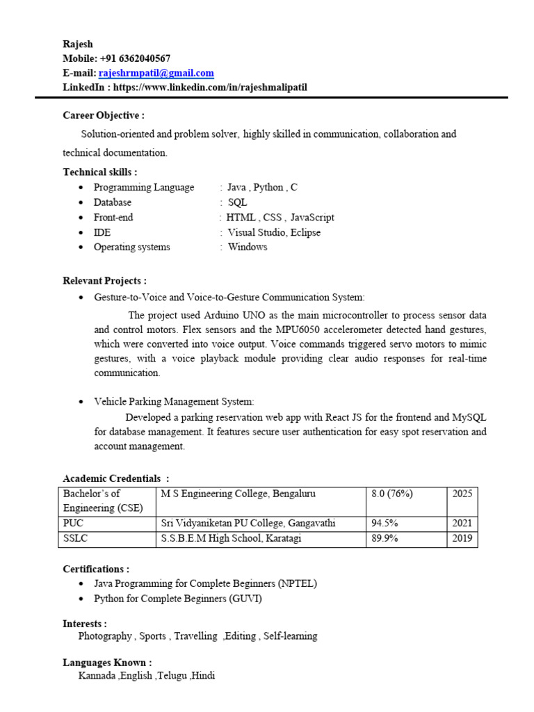 Rajesh Patil | PDF