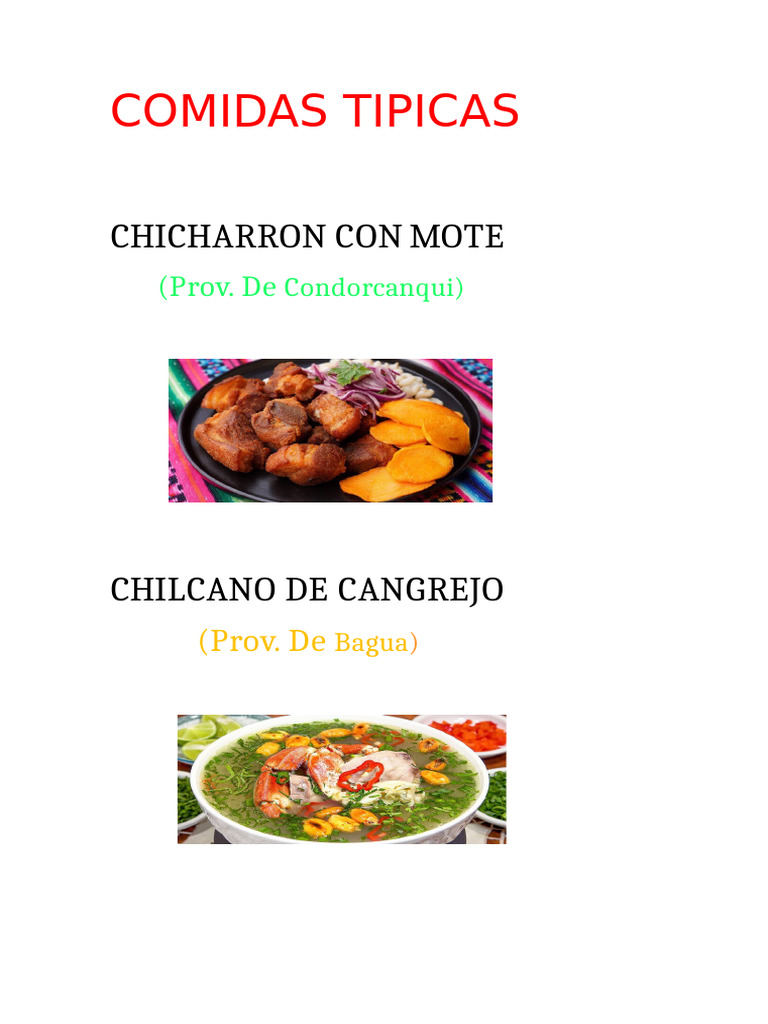 Comidas Típicas | PDF