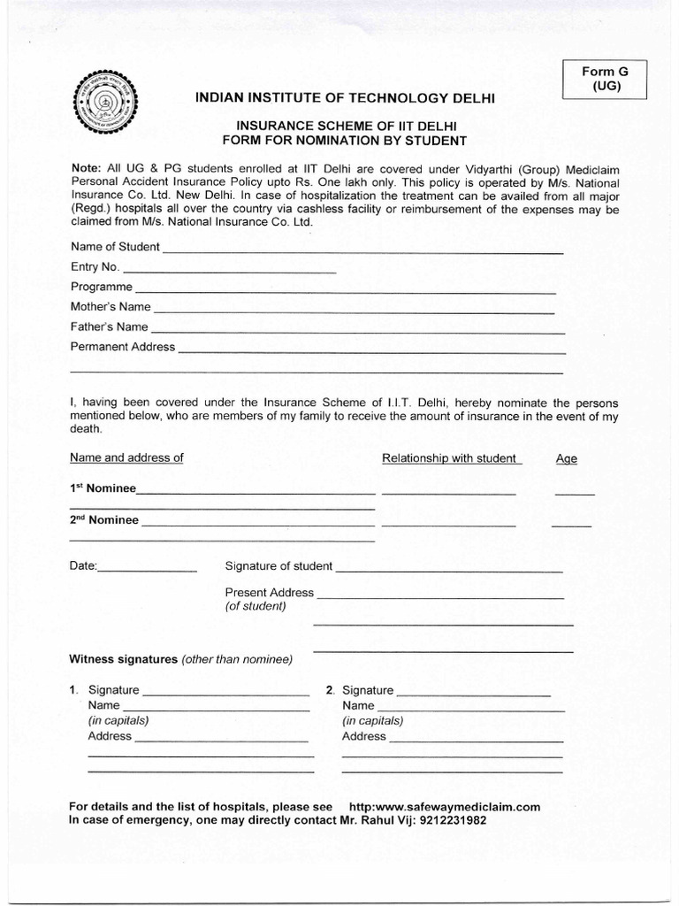 Form G | PDF