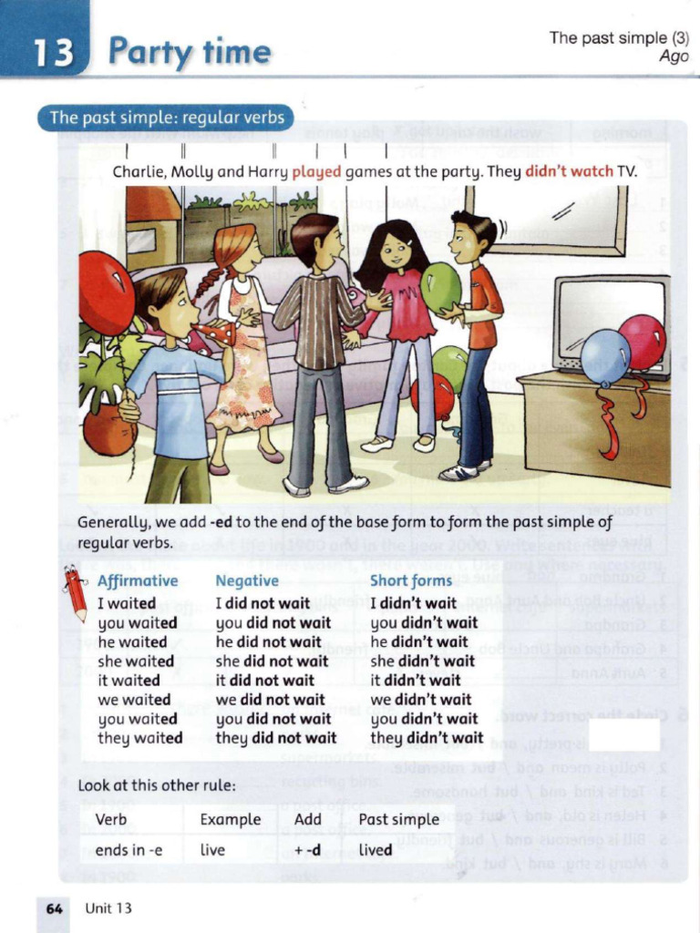 Past Simple (Regular Verbs) | PDF | Linguistics | Grammar