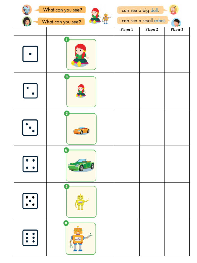 Unit 7 Lesson 1 Dice Game | PDF