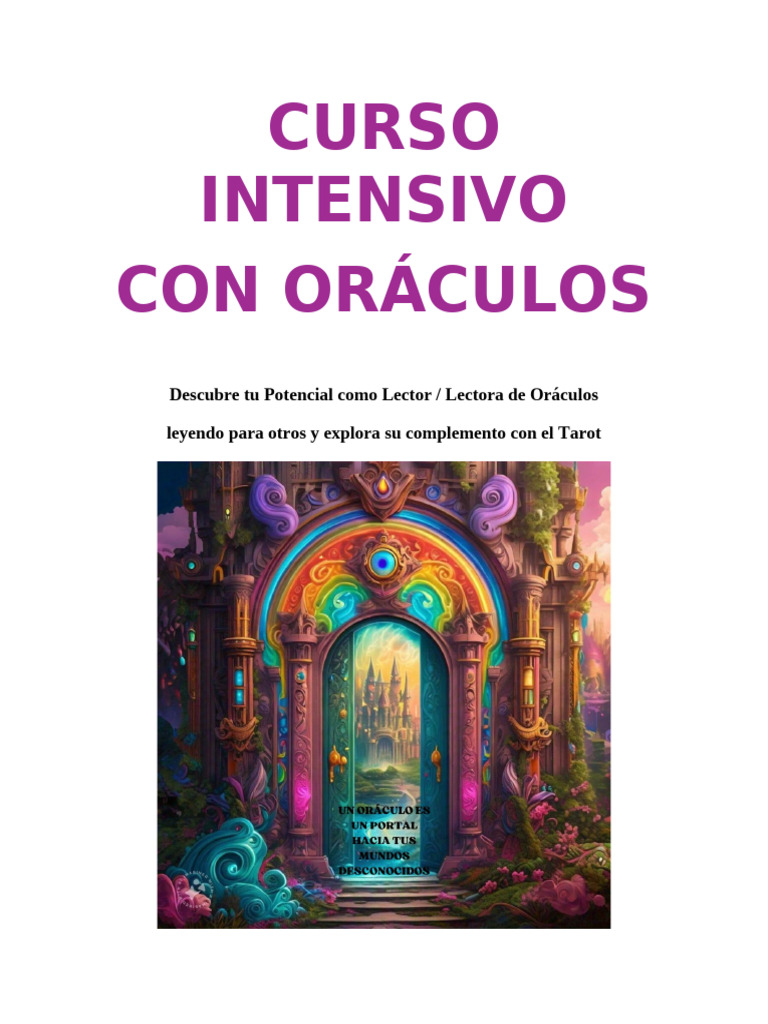 CURSO CON ORÁCULOS-diá 1 | PDF | Amor