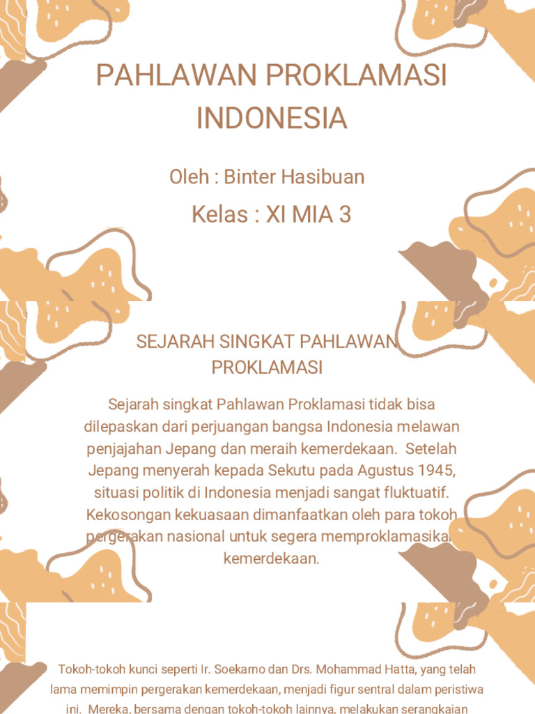 Pahlawan Proklamasi Indonesia | PDF