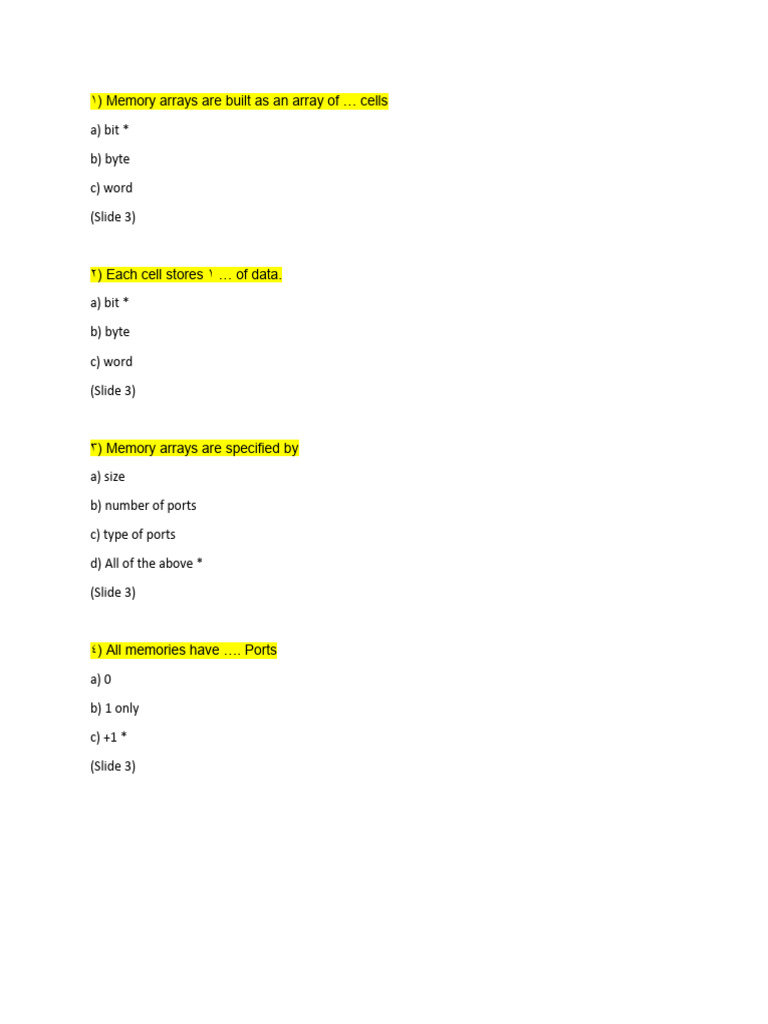 Arch Lec 2 Memory Hierarchy | PDF | Random Access Memory | Read Only Memory