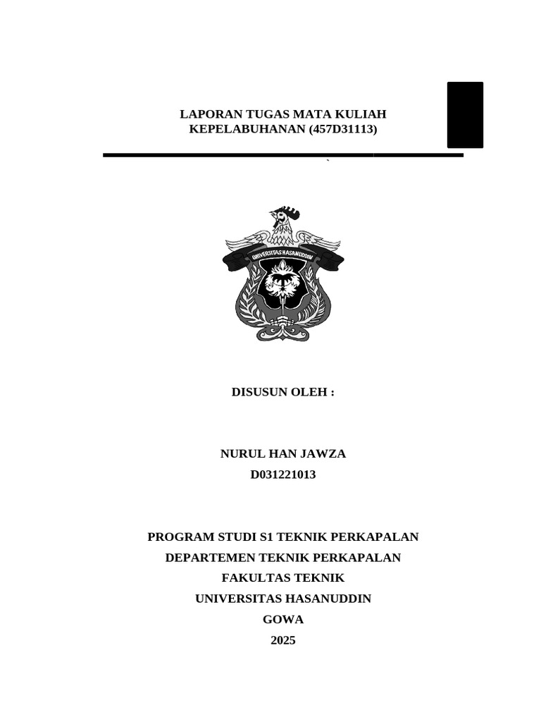 Kepelabuhanan Tanjung Priok, Jurusan Perkapalan | PDF