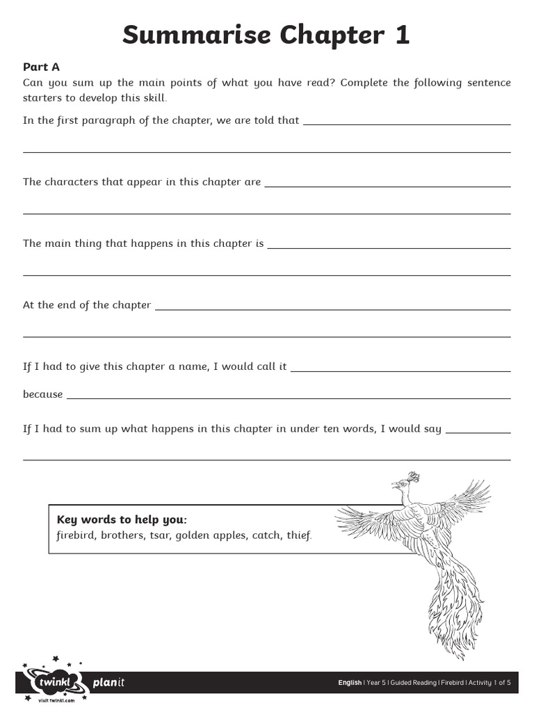 Year 5 Guided Reading: Firebird Summary | PDF